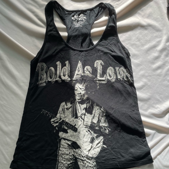 Tops | Small Vintage Rock N Roll Tank Top In Black | Poshmark